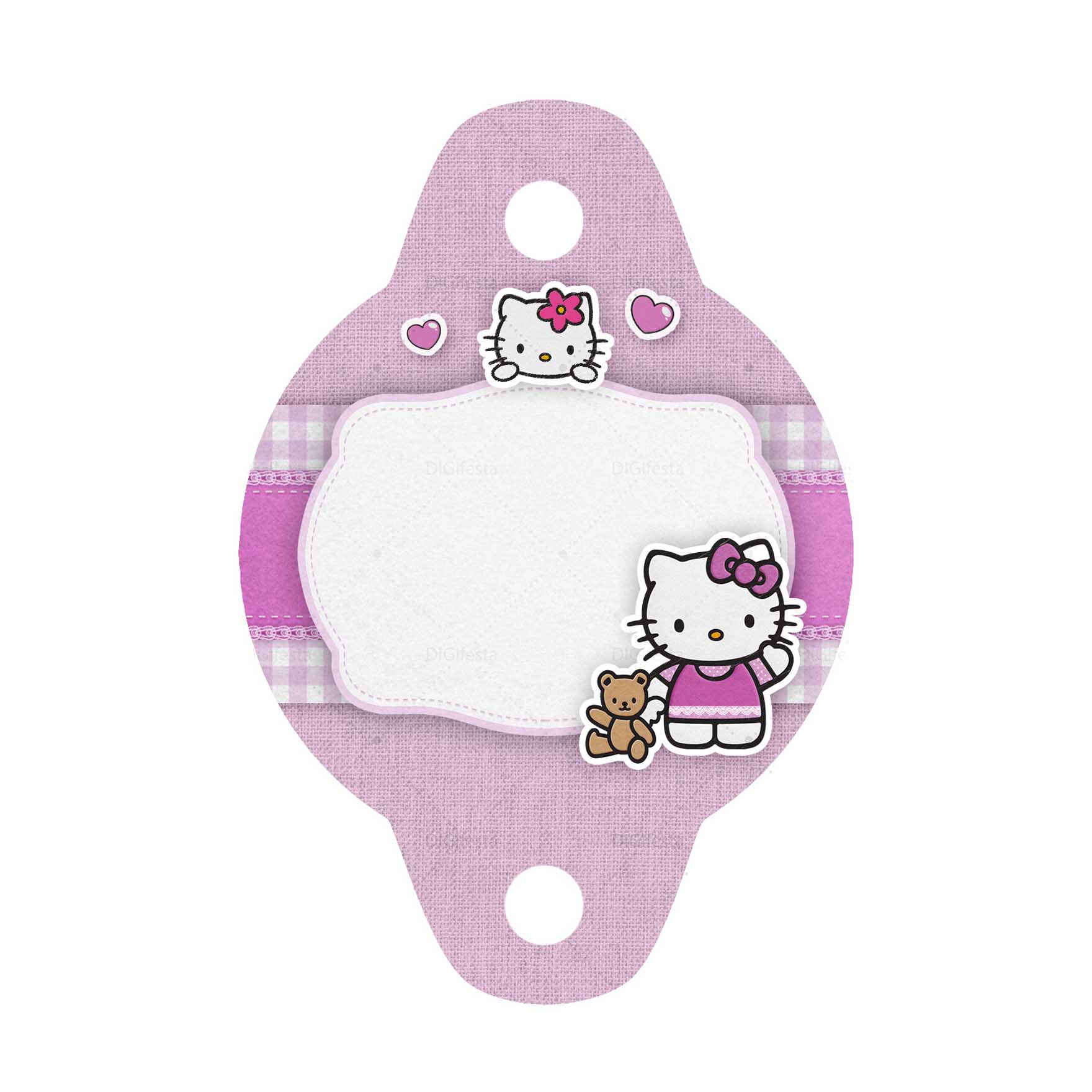 [7+ Artes] Convite Hello Kitty Grátis para Editar e Imprimir