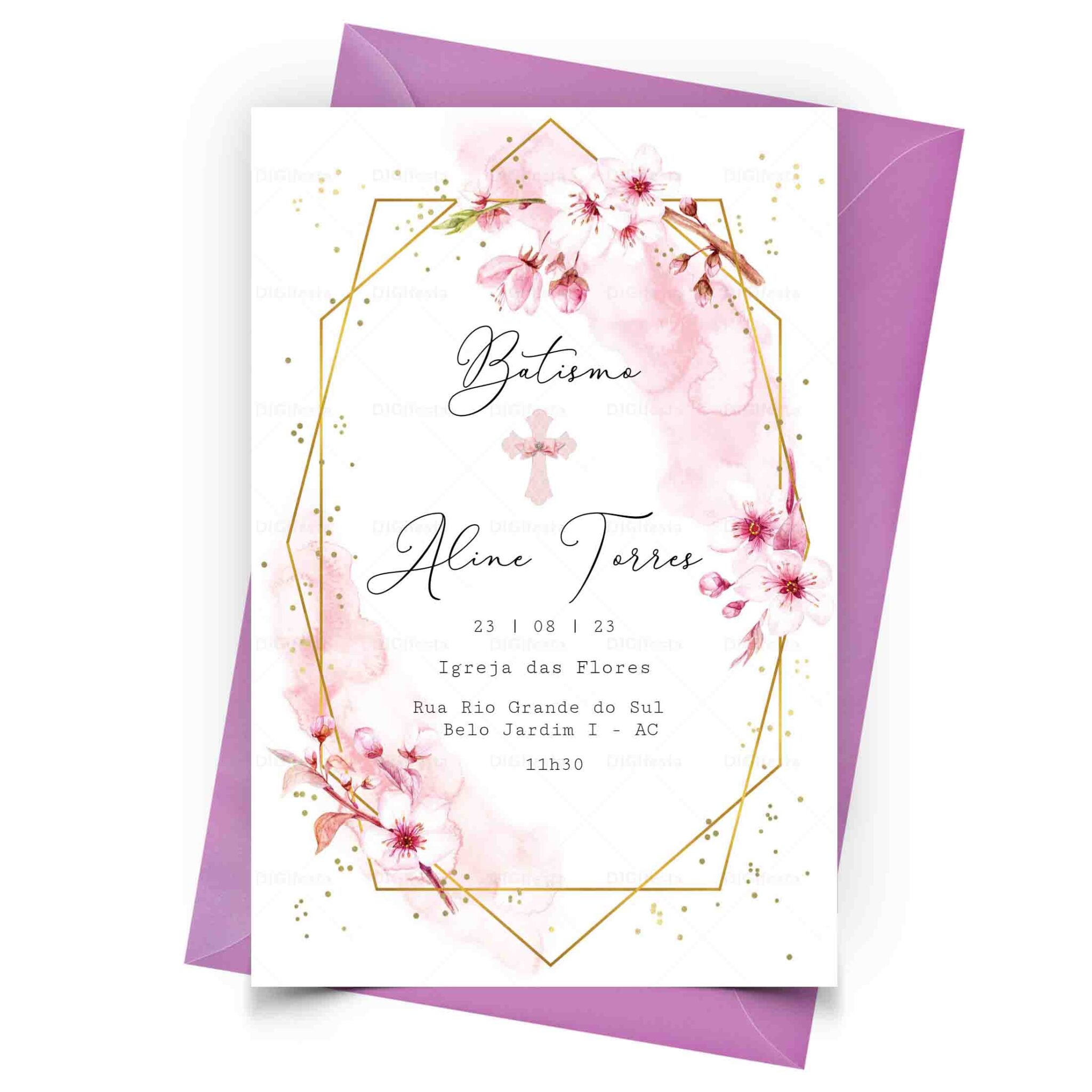 [+7] Convite Batismo para Editar e Imprimir