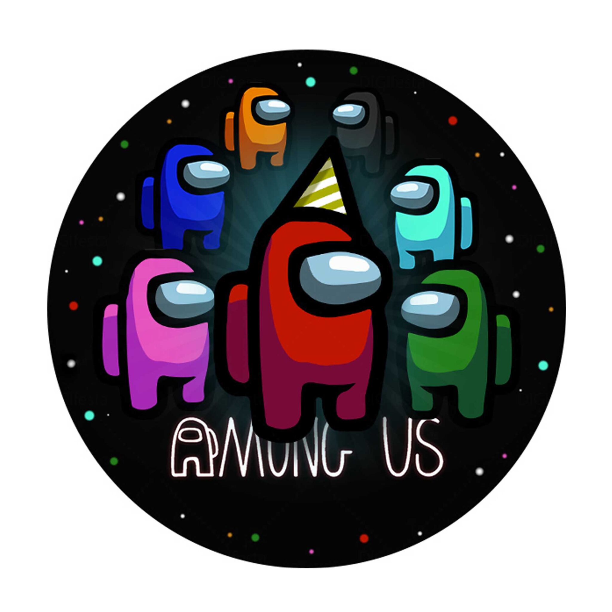 [7 Artes] Convite Among Us Grátis para Editar e Imprimir