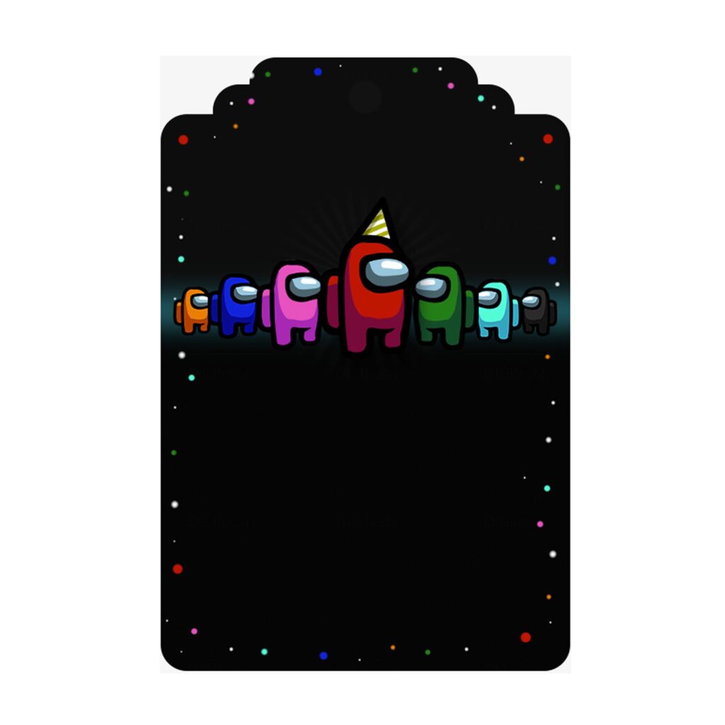 [7 Artes] Convite Among Us Grátis para Editar e Imprimir