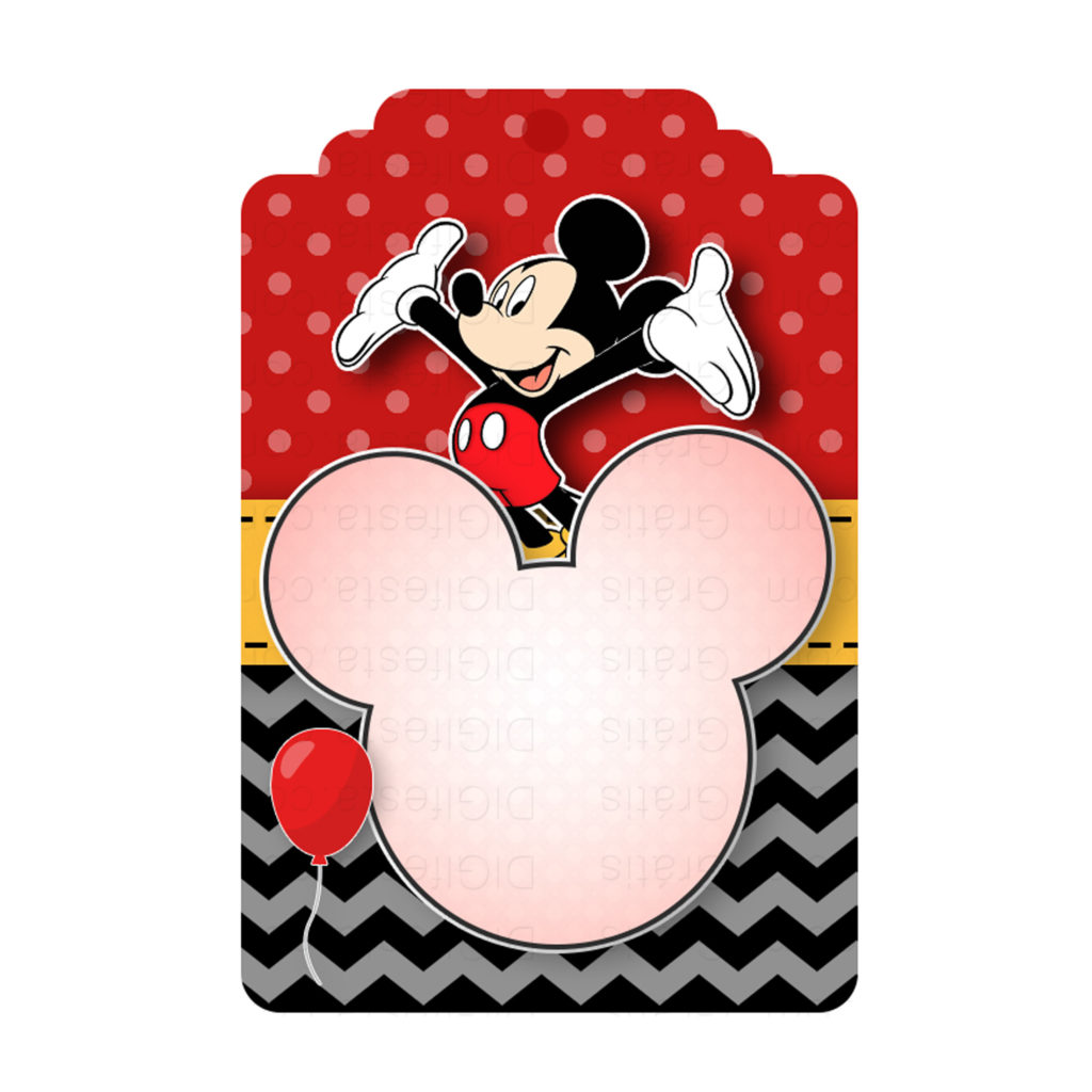 [5+] Artes Convite Mickey Grátis para Editar e Imprimir