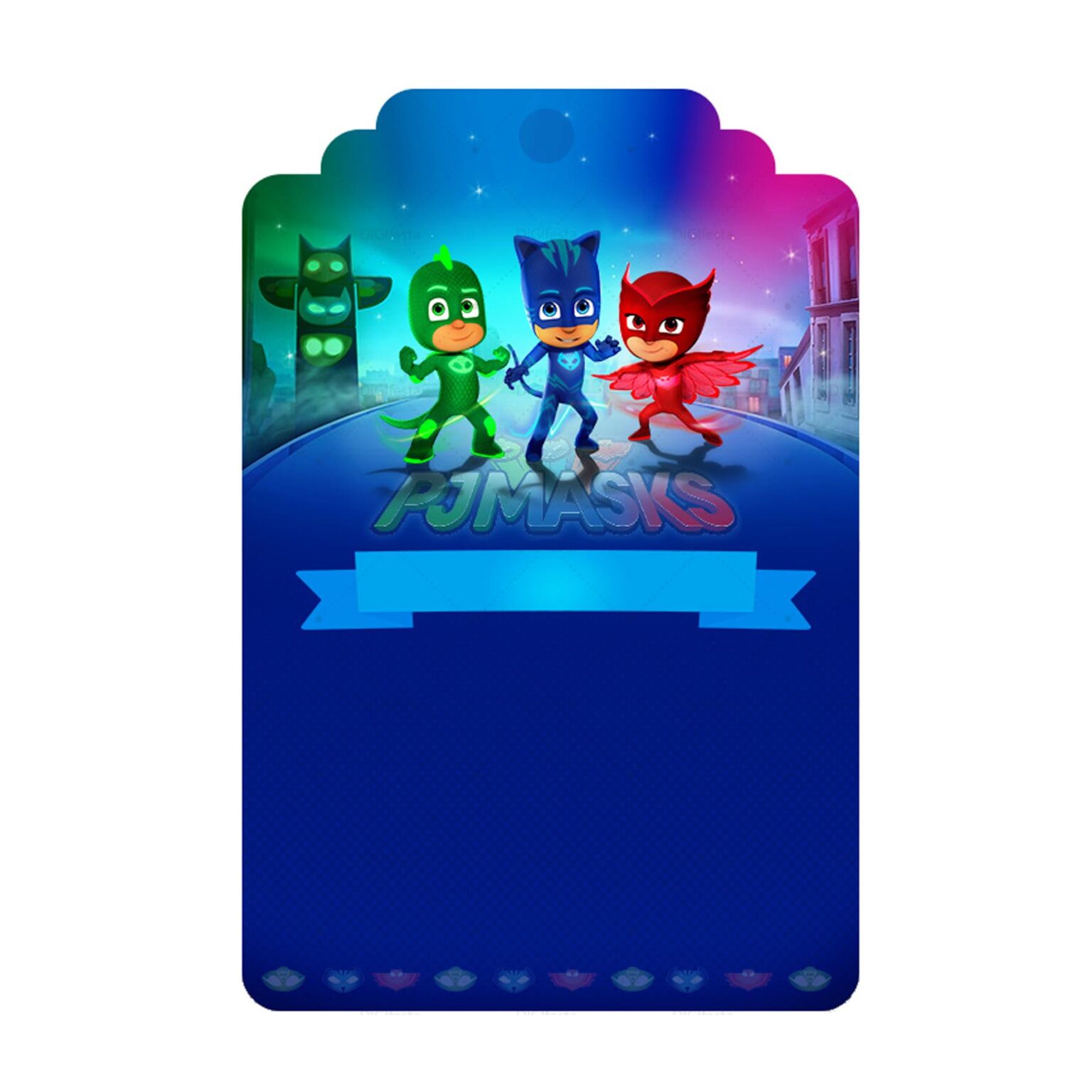 [5+] Convite PJ Masks Grátis para Baixar, Editar e Imprimir