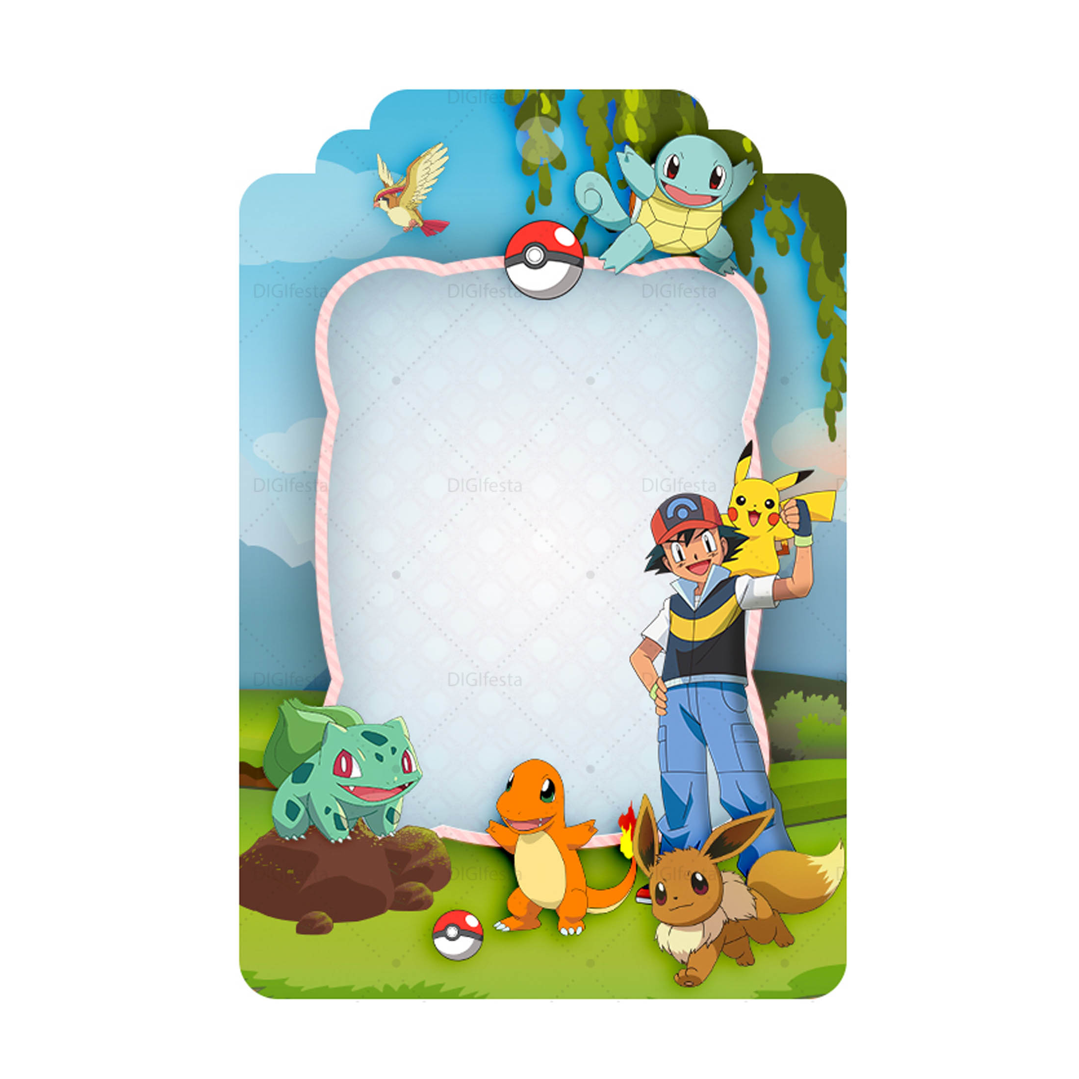 7 Artes Pokemon - Convite Pokémon Grátis para Editar e Imprimir