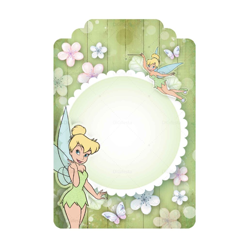 [7+ Artes] Convite Tinker Bell Grátis para Editar e Imprimir